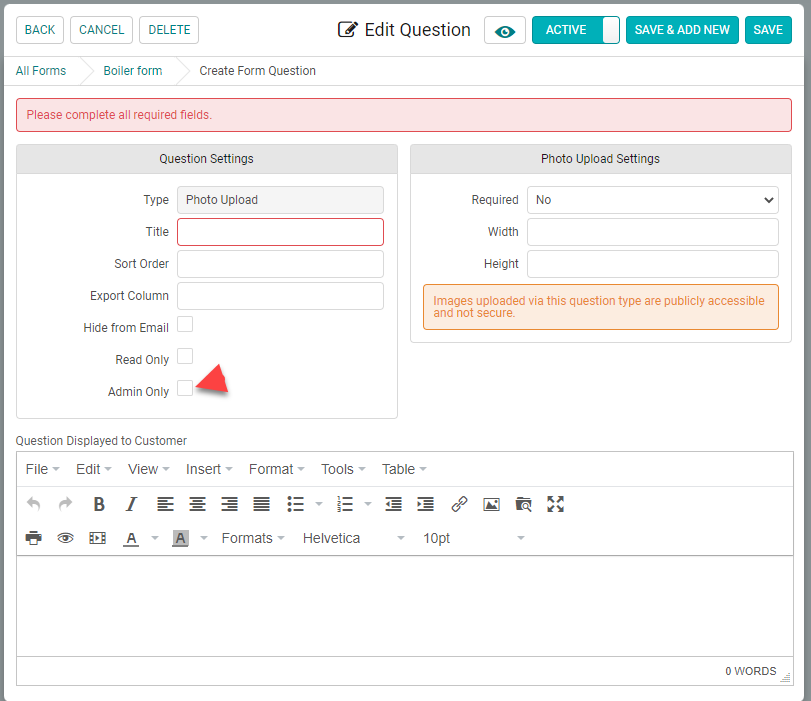 Disable end user editing of profile photos. – Configio