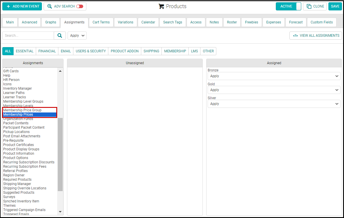 Membership Level Discounts – Configio