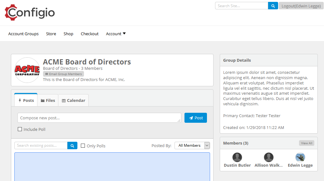 Account Groups Overview – Configio