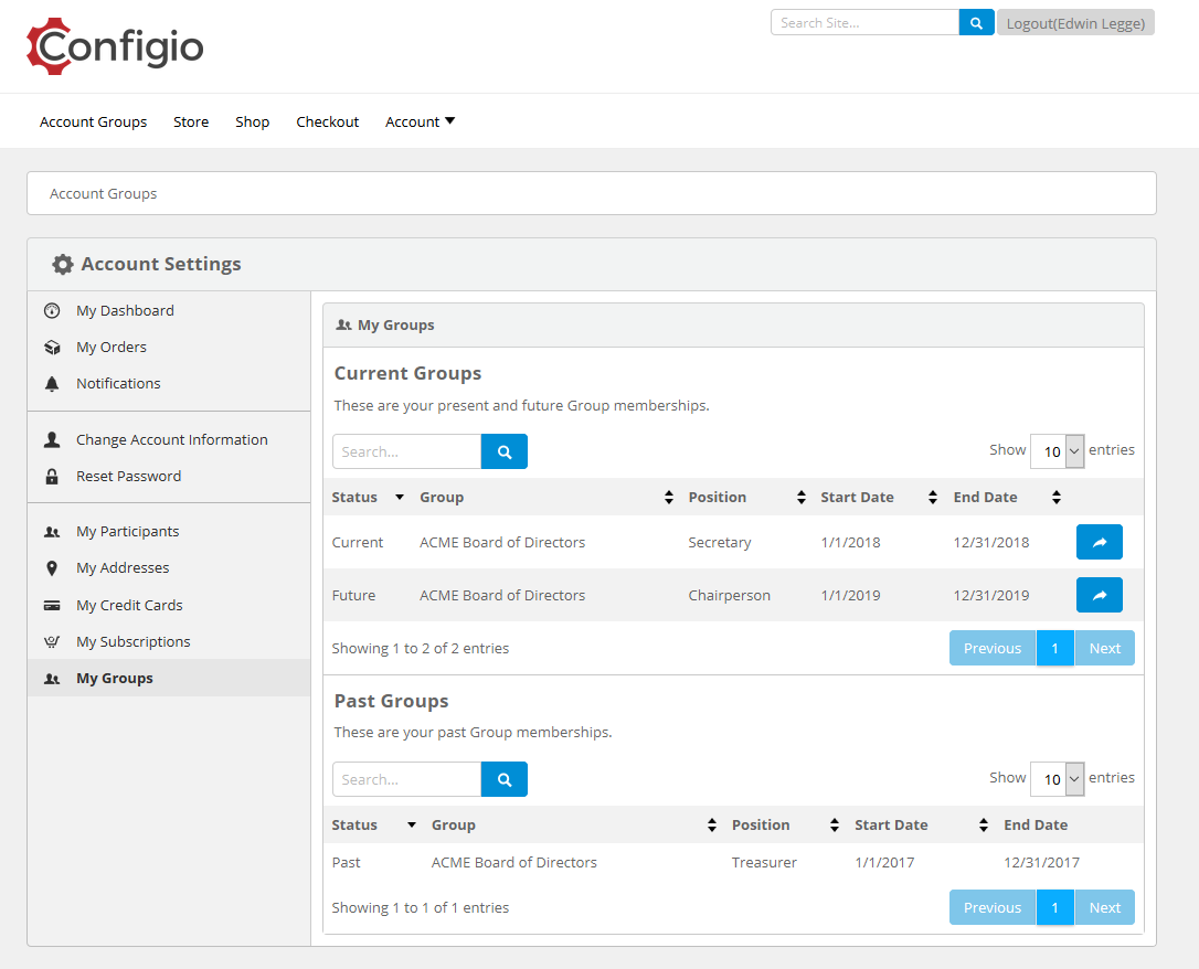 Account Groups Overview – Configio