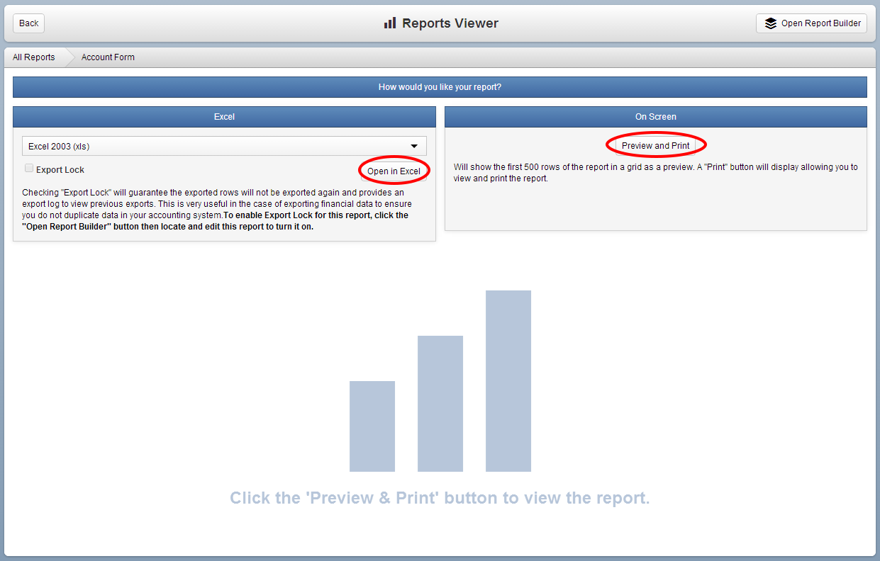 Viewing and Exporting Reports – Configio