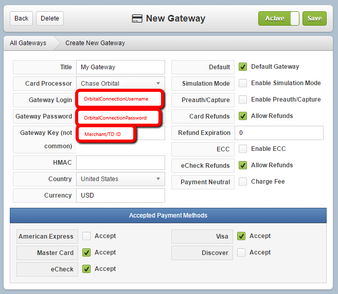 Setting up your Chase Orbital Payment Gateway – Configio
